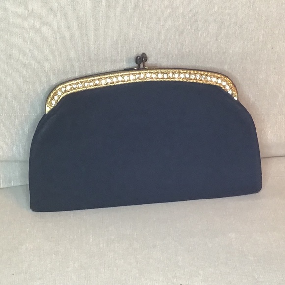 Bags | Vintage 196s Rayon Garay Clutch Handbag Purse Jeweled Clasp ...